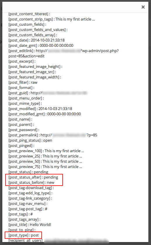 Rules — Post Status Notifier 15 Documentation