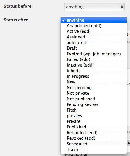 Rules — Post Status Notifier 15 Documentation